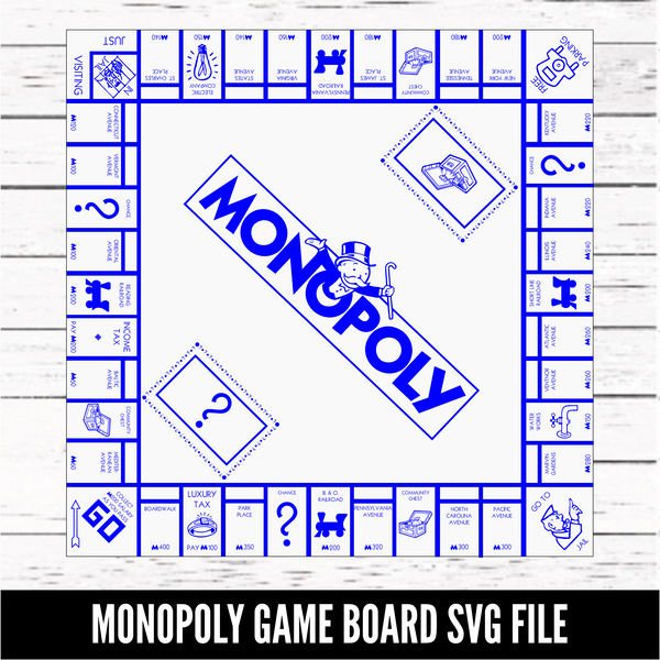 Monopoly Board SVG — Cricut Cut File Download