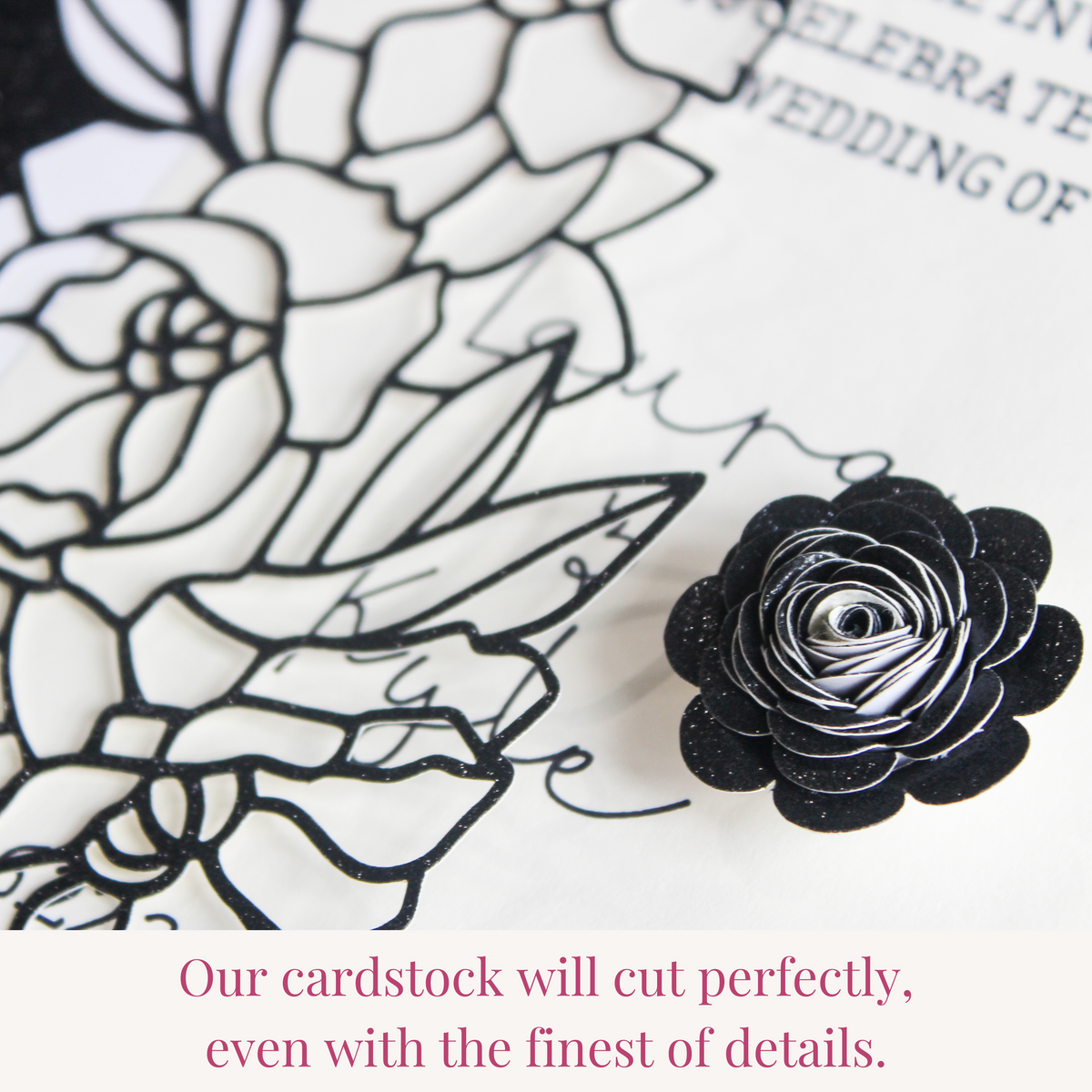 Black Glitter Cardstock — Shed-Free for Cricut