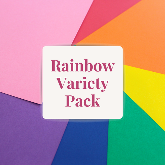 Rainbow Plain Cardstock Variety Pack - 12"x12" - 7 Sheets of Cardstock ...