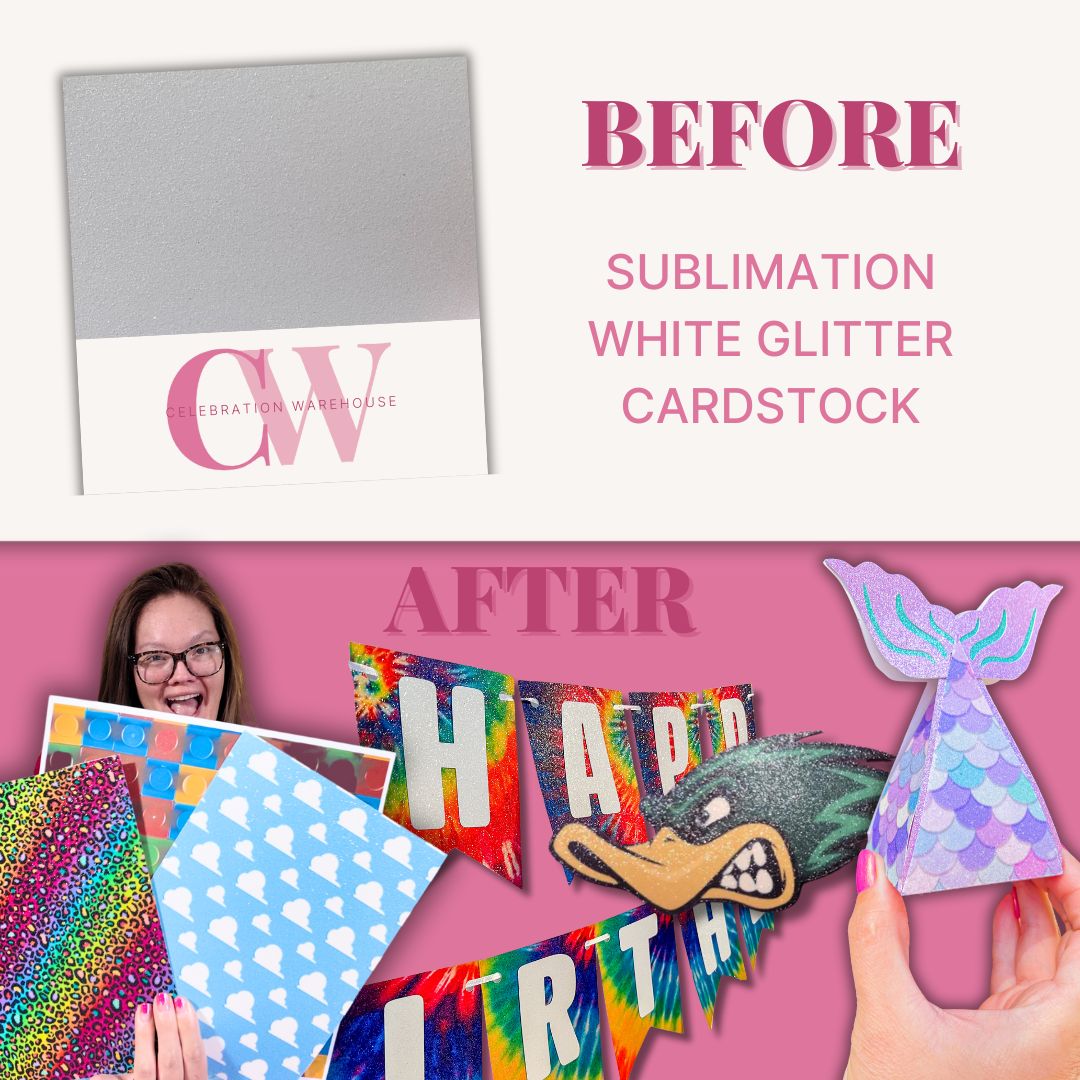 12''x12'' White Glitter Cardstock - Shed Free – CelebrationWarehouse
